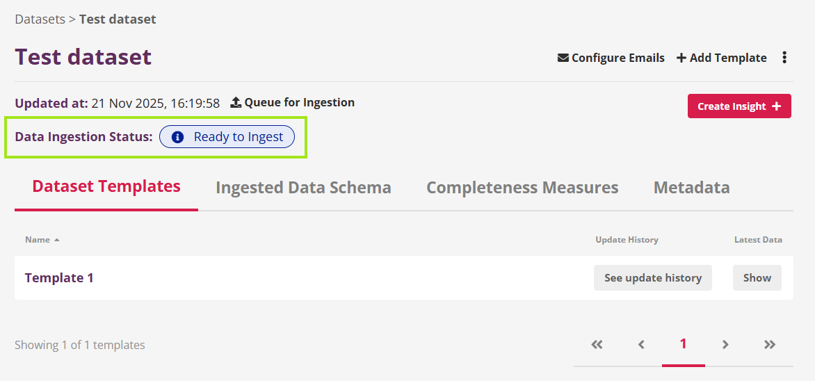How to Ingest Data into my Self-Service Dataset